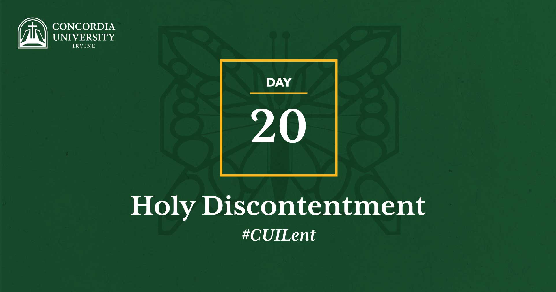 Holy Discontentment