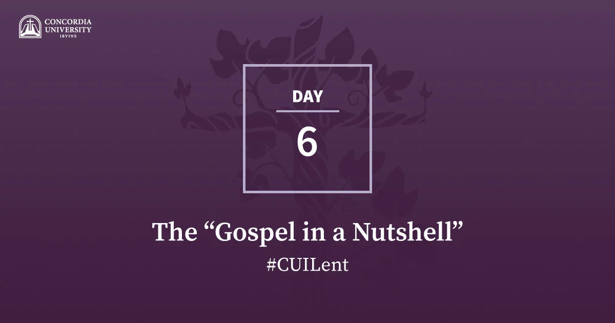 The “Gospel in a Nutshell”