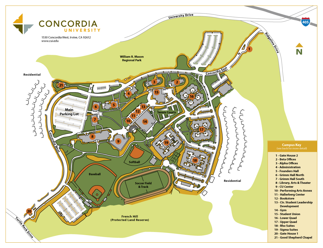 Gardner Webb University Campus Map - Map